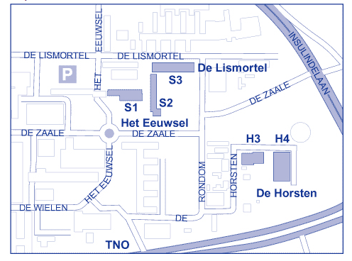 Kaart TU-campus Eindhoven | Fontys